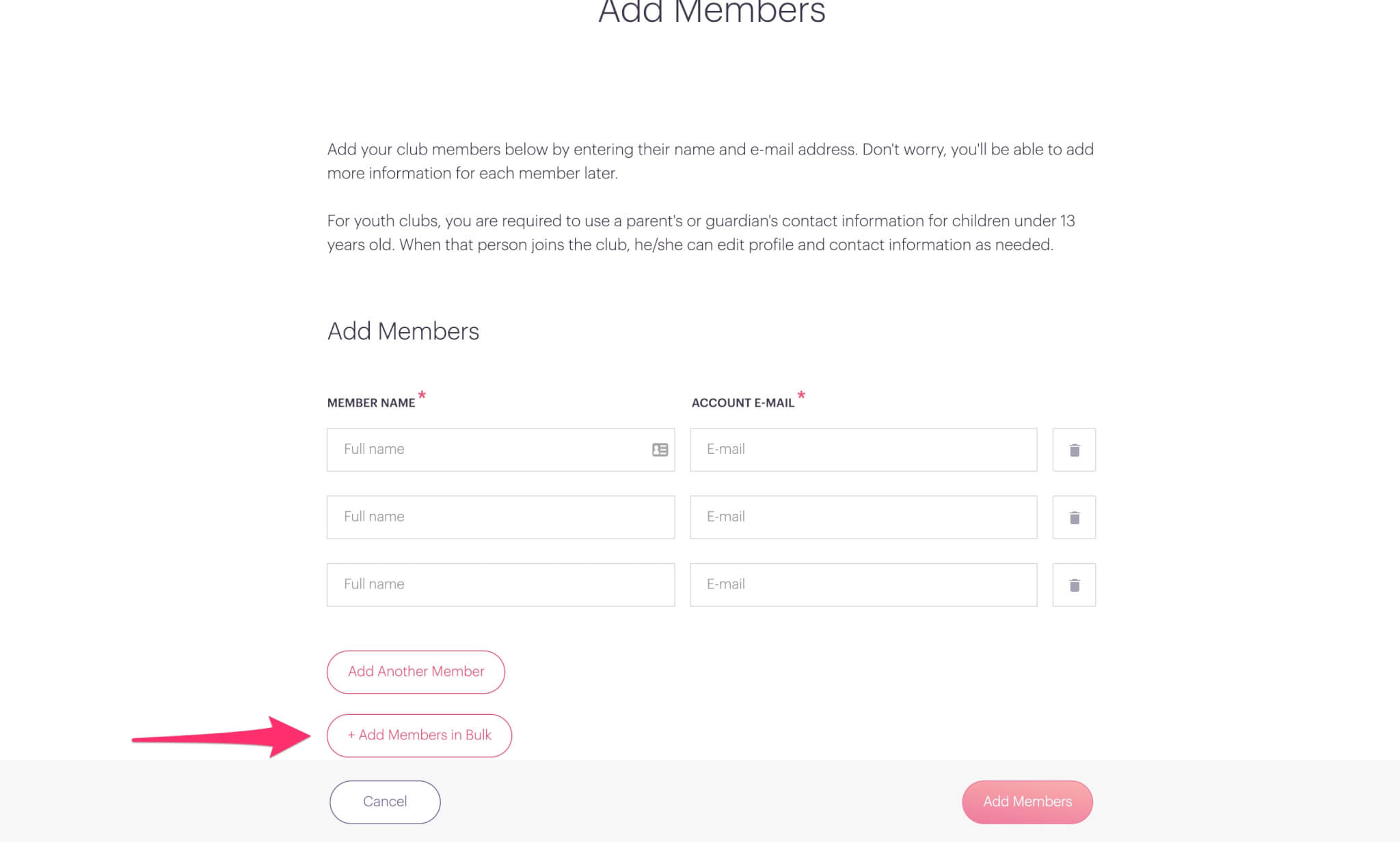 New Club Tool Features: Bulk Upload, Disable DOB & Disable Contacts