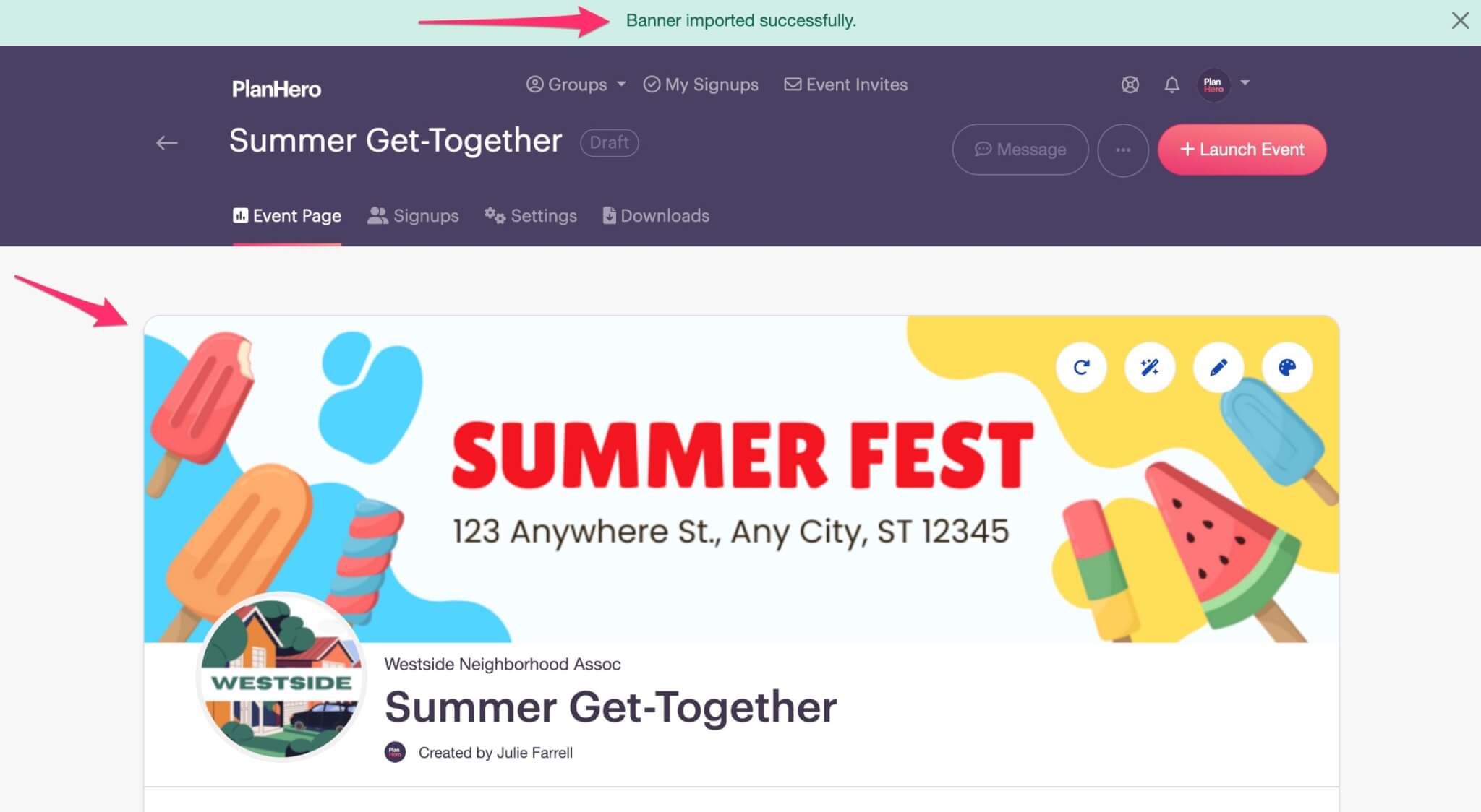 Import Custom Event Banner Designs Directly with Canva